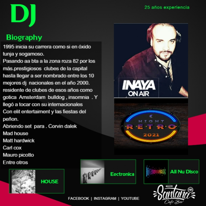 Copy of Copia de Dark DJ Bio Press Kit Instagram Template | PosterMyWall