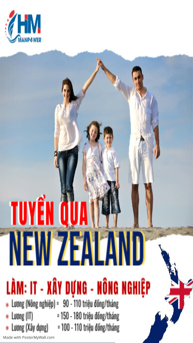 Red and White New Zealand Immigration Flyer | PosterMyWall