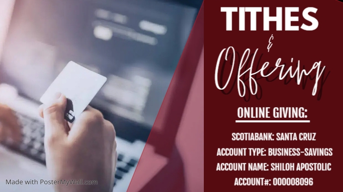 Tithes and Offering | PosterMyWall