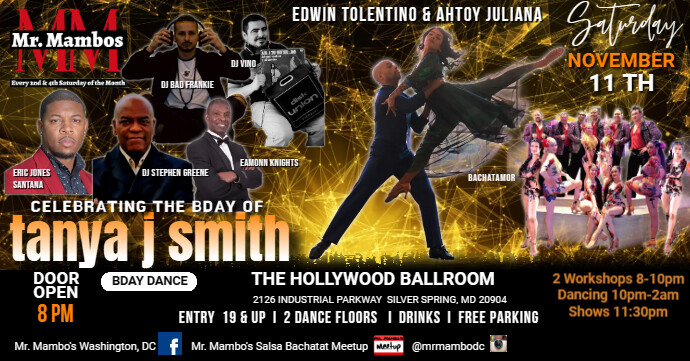 Mr. Mambo's Sat Nov 11 Bday TJS | PosterMyWall