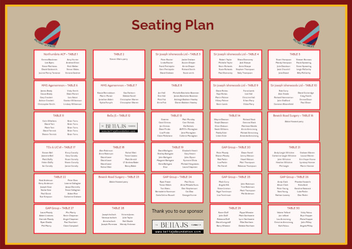 Seating Plan A1 | PosterMyWall