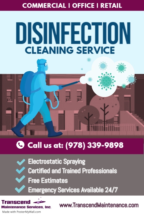 Copy of Covid-19 Disinfection Cleaning Service | PosterMyWall