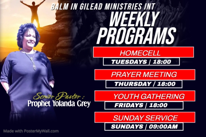 weekly programs | PosterMyWall