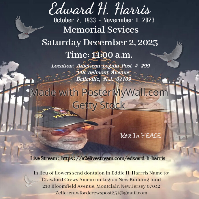 Heaven Funeral Rest In Peace | PosterMyWall