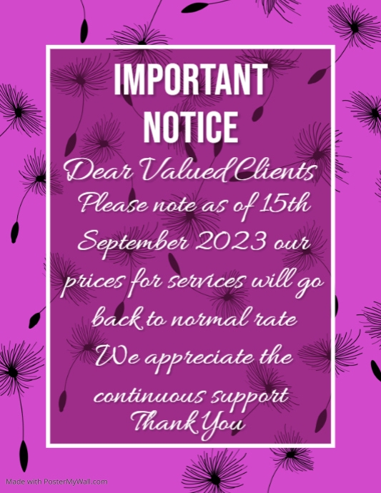 Notice Flyer | PosterMyWall