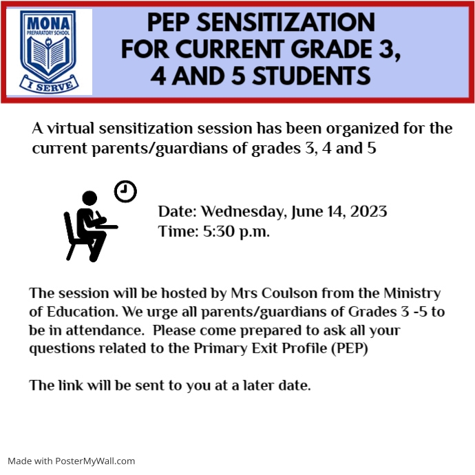 Copy of PEP Sensitization | PosterMyWall