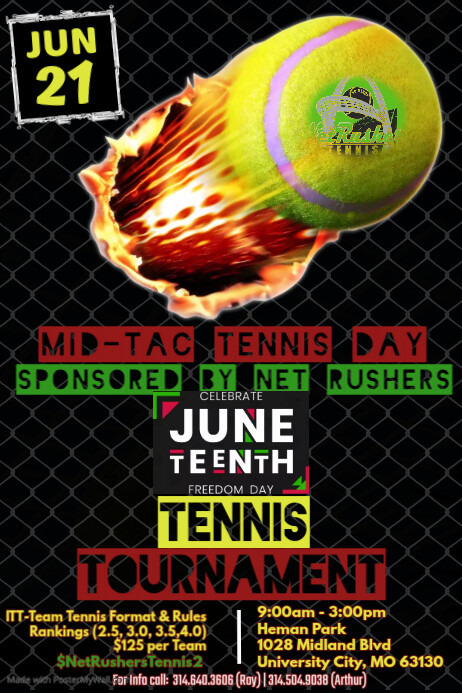 Tennis Tournament Poster | PosterMyWall