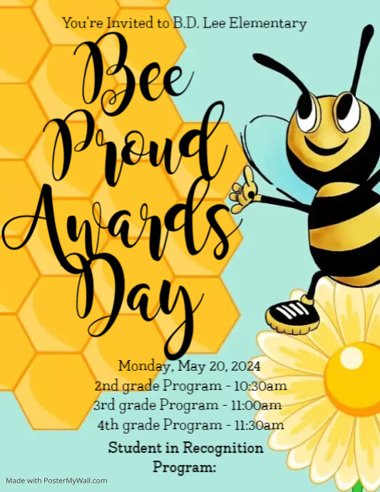 Bee themed Birthday Invite | PosterMyWall