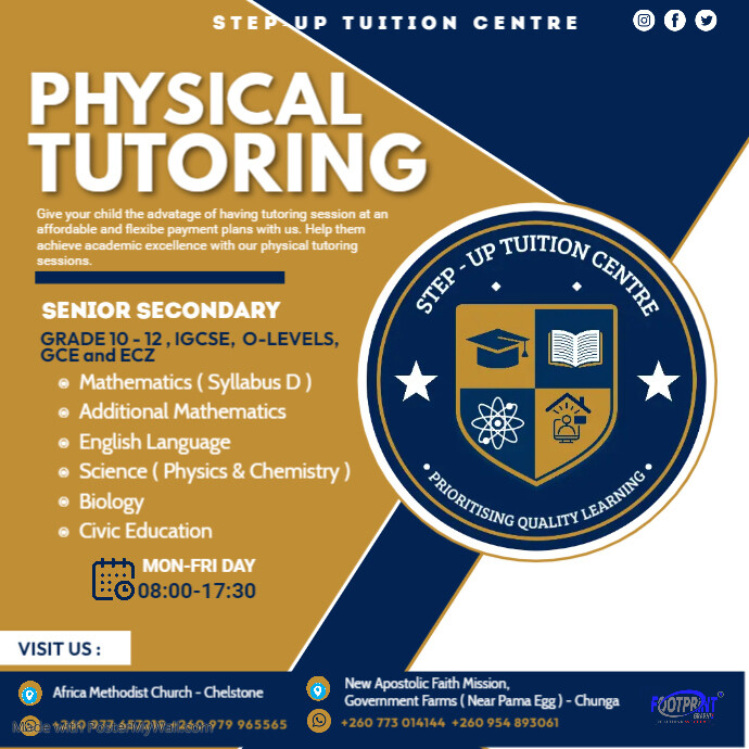 Copy of STEP UP TUITION CENTRE - POSTER 03 (2) | PosterMyWall