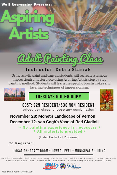 Painting Lessons Poster (1) | PosterMyWall