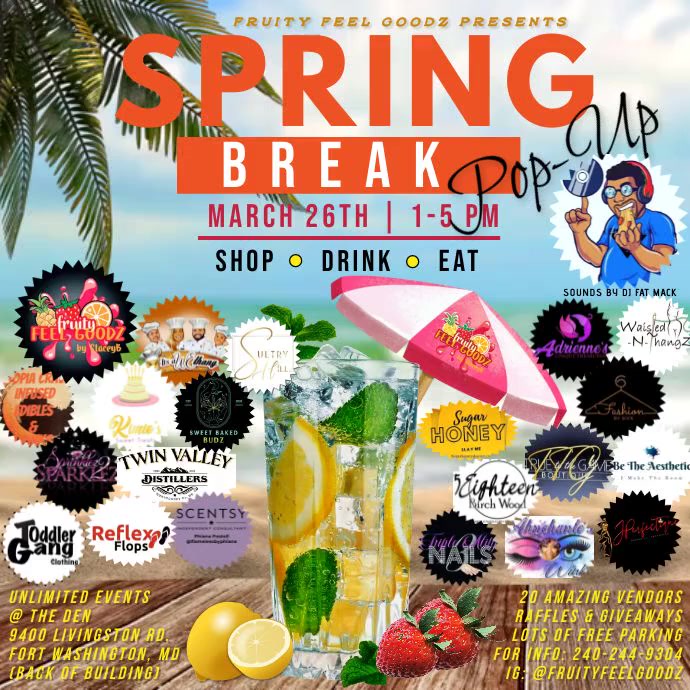 Spring Break Pop-Up Flyer | PosterMyWall