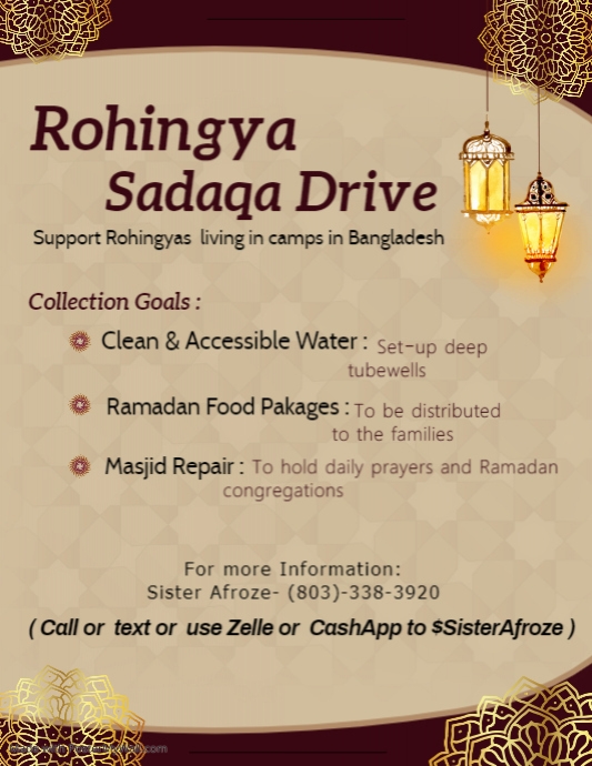 Copy of Copy of Sadaqa flyer | PosterMyWall