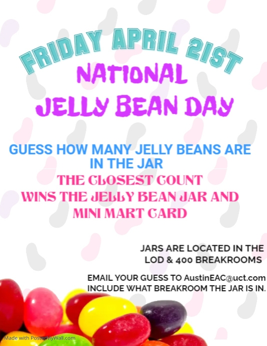 Jelly Bean Day Flyer Template | PosterMyWall