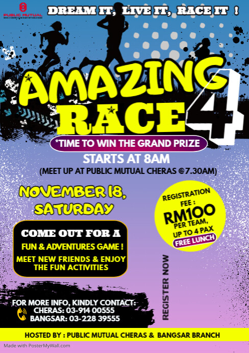 amazing race | PosterMyWall