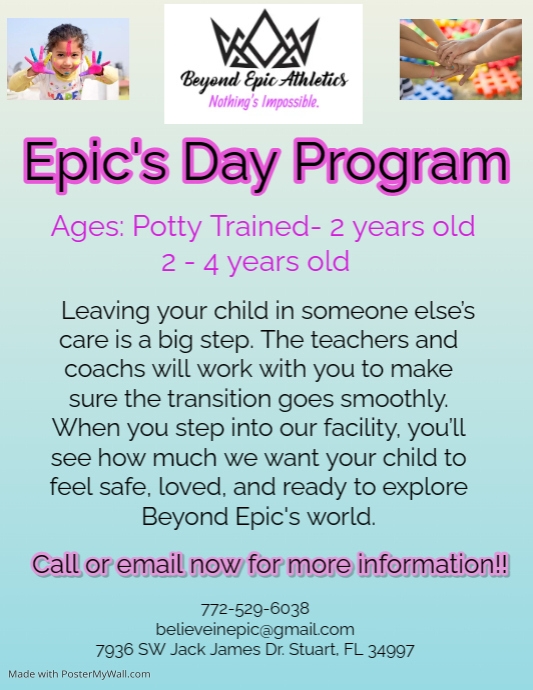 Epic day program | PosterMyWall