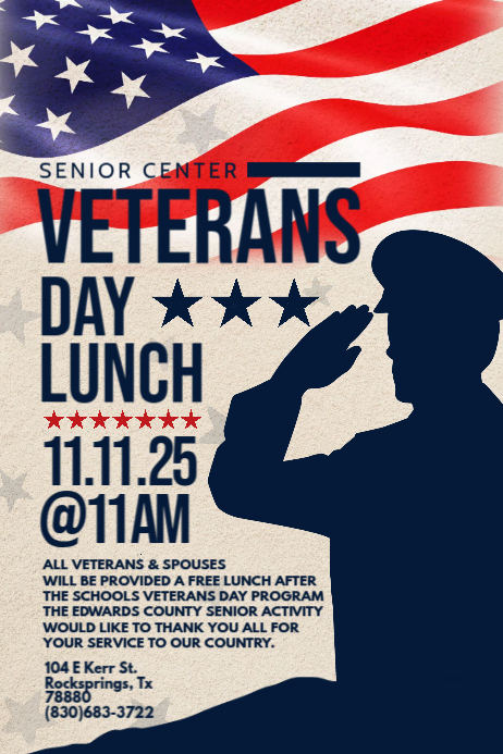 Veterans Day Event Poster Template | PosterMyWall