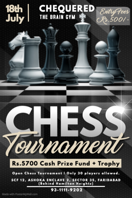Chess Tournament Poster | PosterMyWall