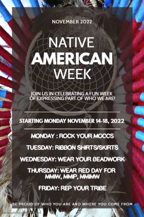 Native American Day Flyer Design Template | PosterMyWall