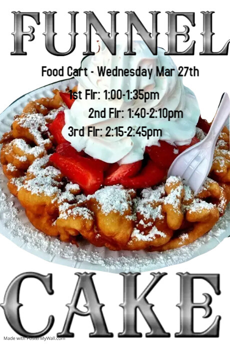 Funnel Cake sign (1) | PosterMyWall