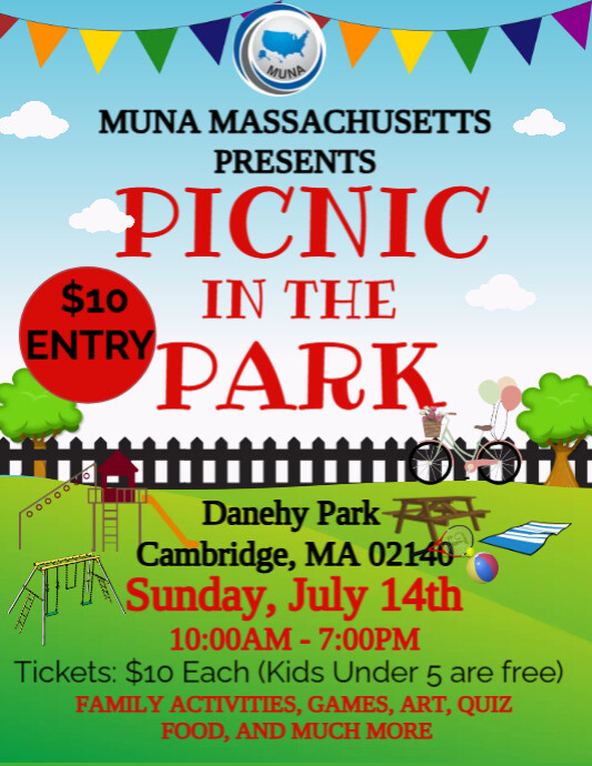 PICNIC IN THE PARK FLYER TEMPLATE | PosterMyWall