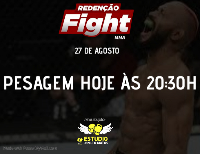 Copy of MMA Boxing Fight Clean Design White Flyer | PosterMyWall