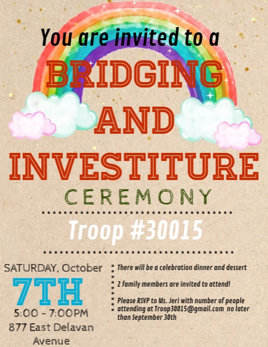 Bridging Ceremony invitation | PosterMyWall