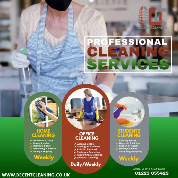 Copy of Cleaning Services Video Ad | PosterMyWall