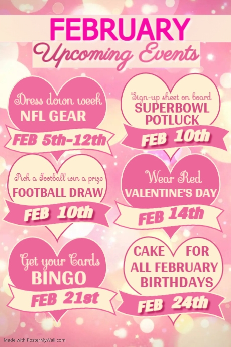 February Events Calendar | PosterMyWall