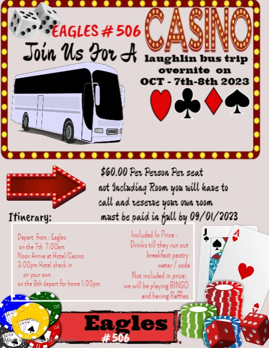 Casino Bus Trip Event | PosterMyWall