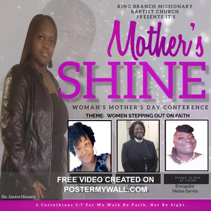 Mother's day church event flyer template | PosterMyWall