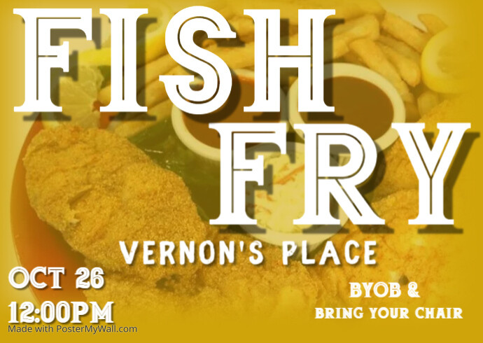 Church Fish Fry Friday Flyer Template | PosterMyWall