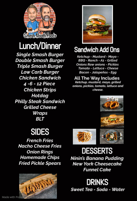 Simple Restaurant Menu Template (2) | PosterMyWall