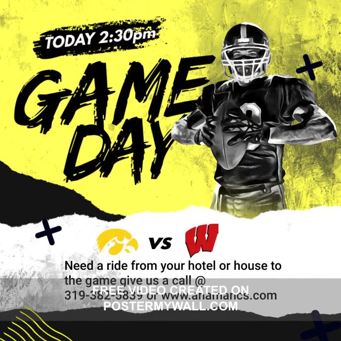Game day football live facebook | PosterMyWall