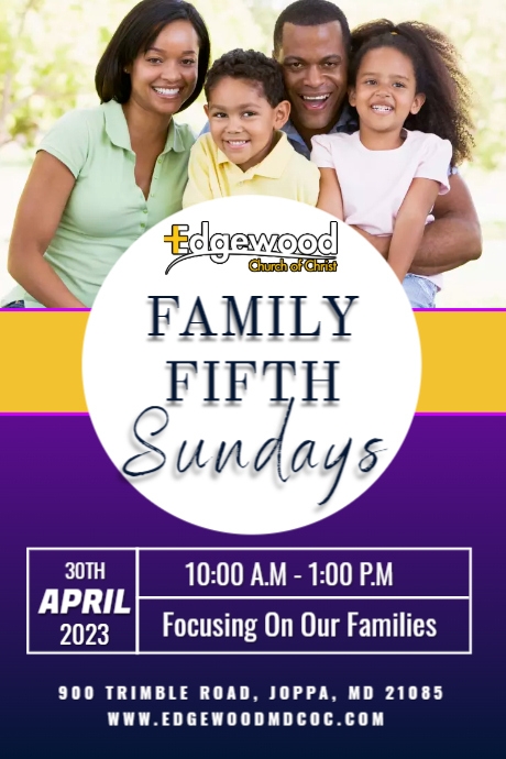 Family Fifth Sunday | PosterMyWall