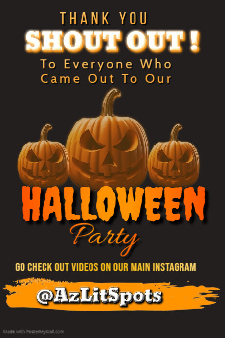 Thank You Shout Out | PosterMyWall