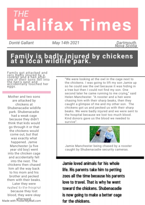 Copy of White and Pink Newspaper Layout | PosterMyWall