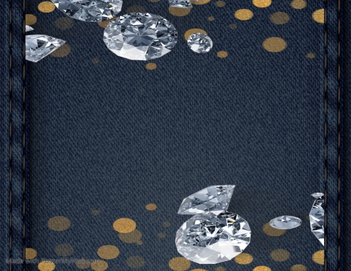 Copy of Copy of Denim and Diamonds Invitation | PosterMyWall