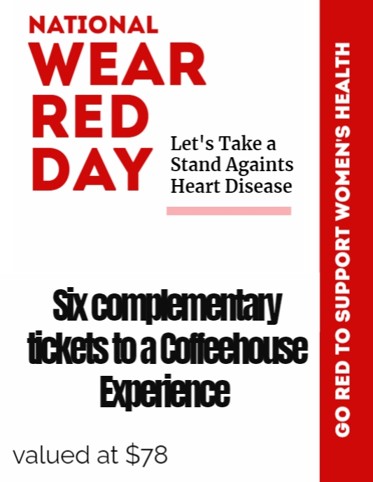National Wear Red Day Flyer | PosterMyWall