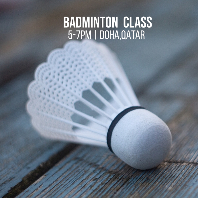 74 Badminton Template | PosterMyWall