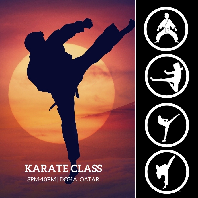 74 KARATE Template | PosterMyWall