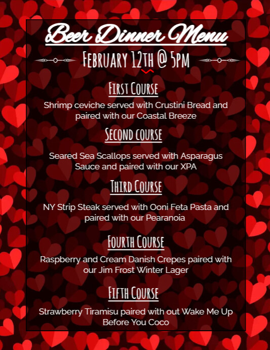 Beer Dinner 2 Draft | PosterMyWall