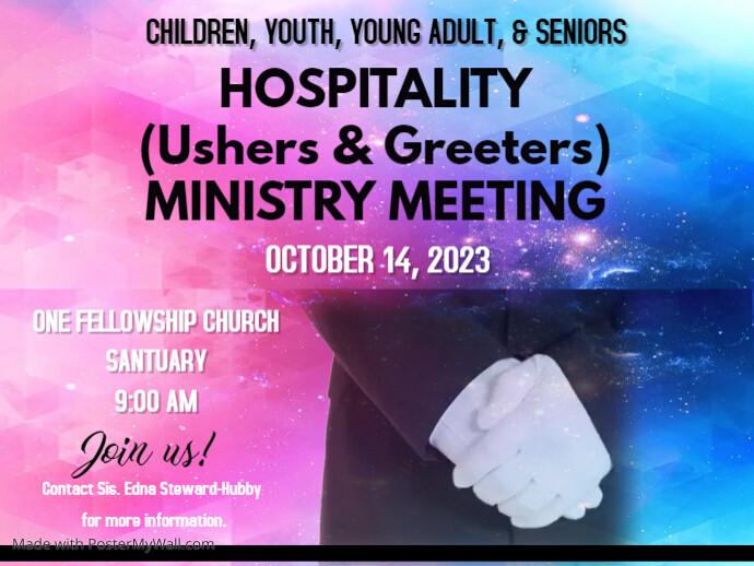 USHER RECRUITMENT FLYER | PosterMyWall