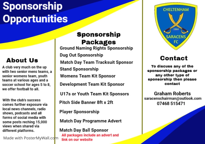 Sponsorship (1) | PosterMyWall