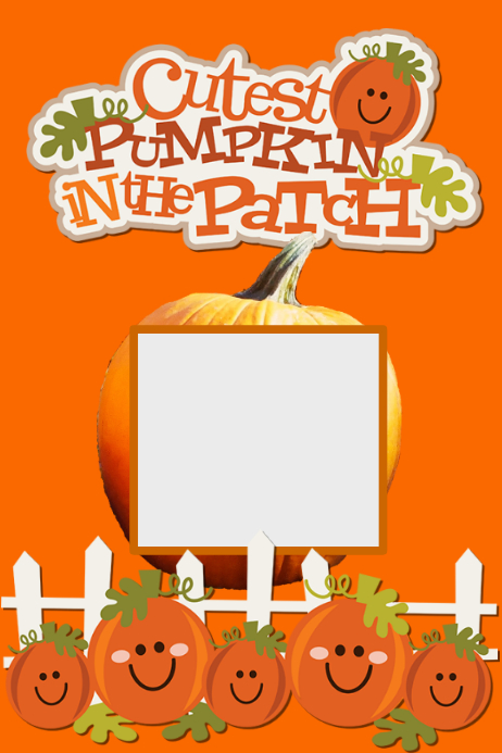 CUTEST PUMPKIN Template | PosterMyWall