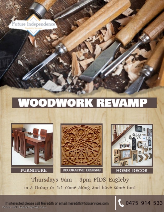 WOODWORK REVAMP | PosterMyWall