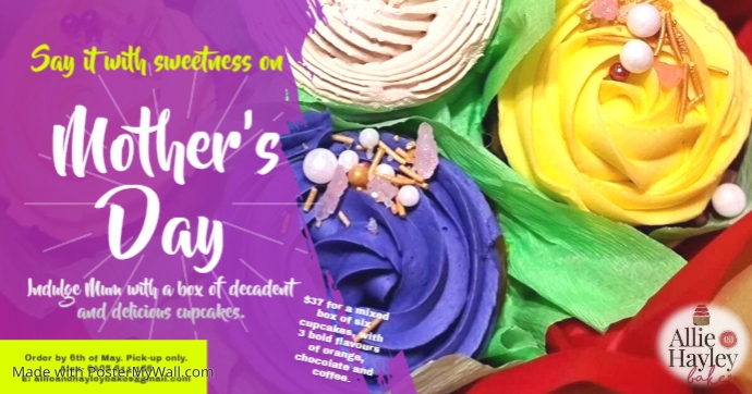 Copy of Copy of Cupcake Muffins Social Media Ad Template | PosterMyWall