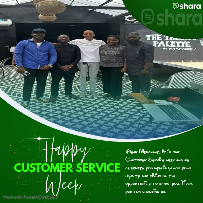 Happy customer service week template | PosterMyWall