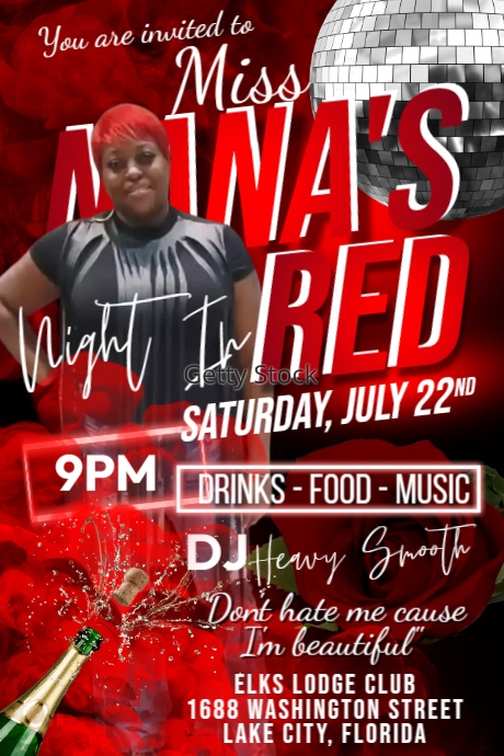 Red Theme Valentines Party Ads | PosterMyWall