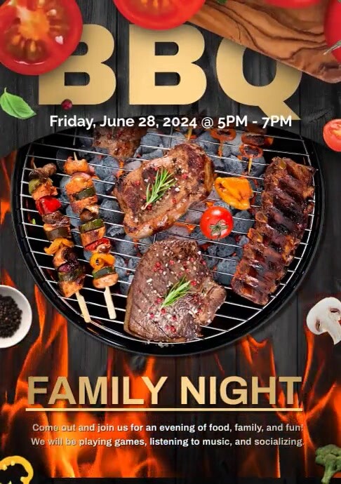 Barbecue party video | PosterMyWall