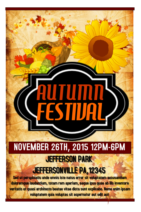 AUTUMN/FALL Template | PosterMyWall